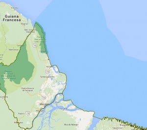 Parque Nacional do Cabo Orange, divisa Norte do Brasil